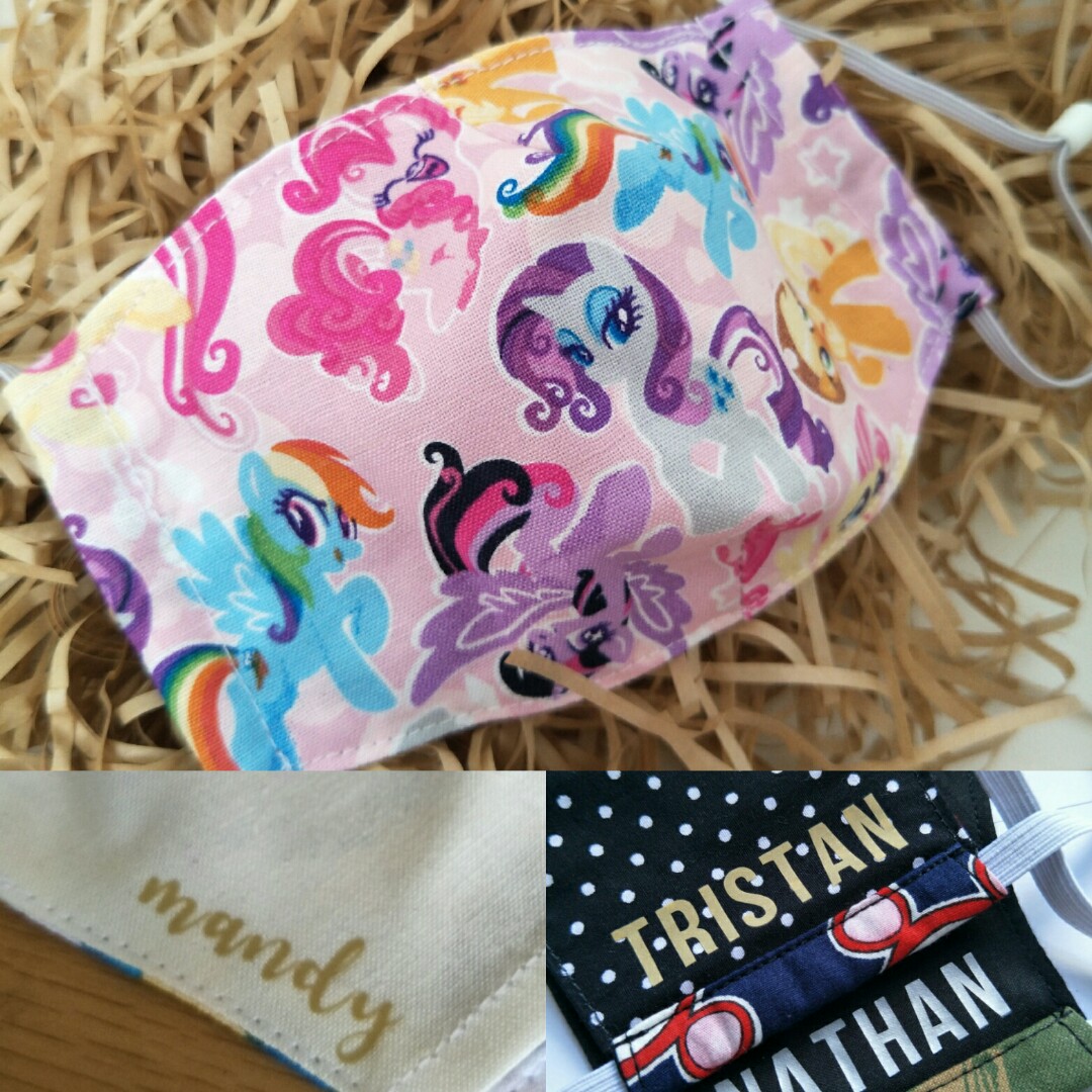 My little pony mask girls mask custom mask reusable washable mask ...
