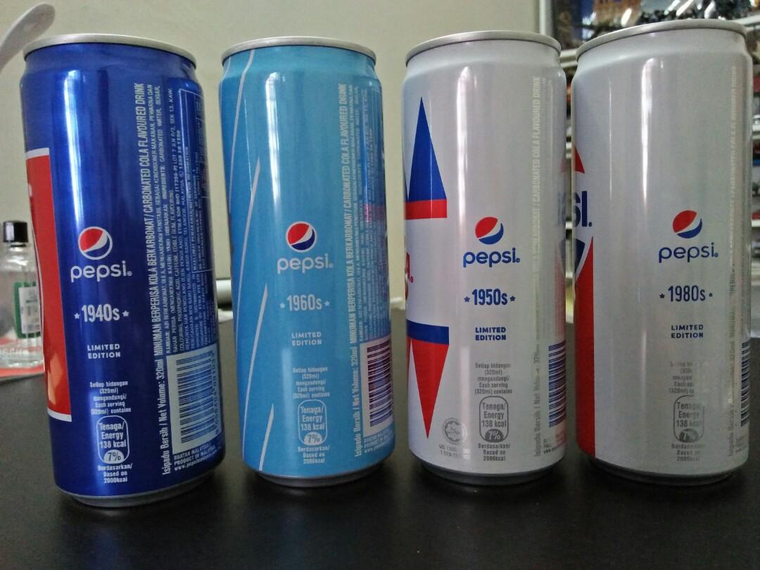 Pepsi cans 1940, 1950, 1960, 1980, Hobbies & Toys, Collectibles ...