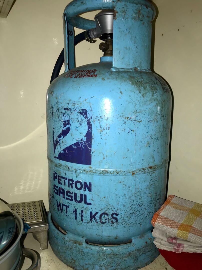 Petron Gasul Cylinder with Regulator and pipe, Furniture & Home Living ...