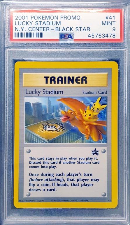 PSA 9 Pokemon Promo Black Star Lucky Stadium N.Y. Center #41, Toys ...