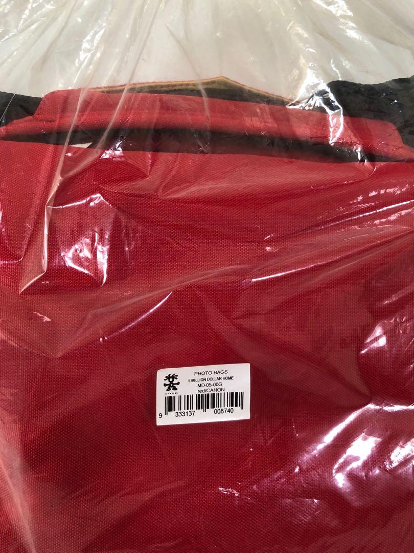 Red Canon Crumpler 5 Million Dollar camera bag BNWT, Photography ...