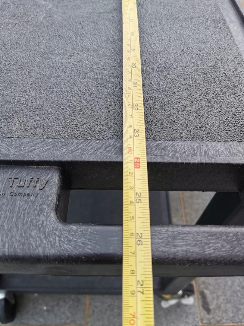 Luxor/H. Wilson The Tuffy Plastic trolley /cart (made in usa) , 2 tier ...