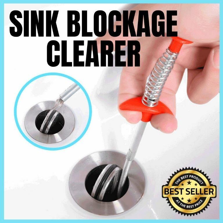 Sink Drain Blockage Clearer, unclog your Bath Toilet pipes. Drainage ...