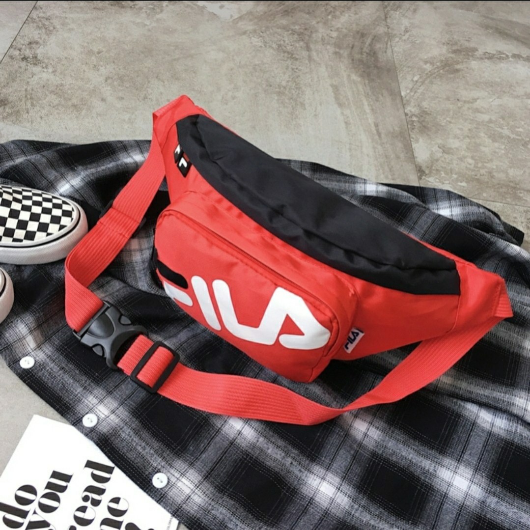 Red Sling Bag Chest Bag Chest Pouch, Men's Fashion, Bags, Sling Bags on ...