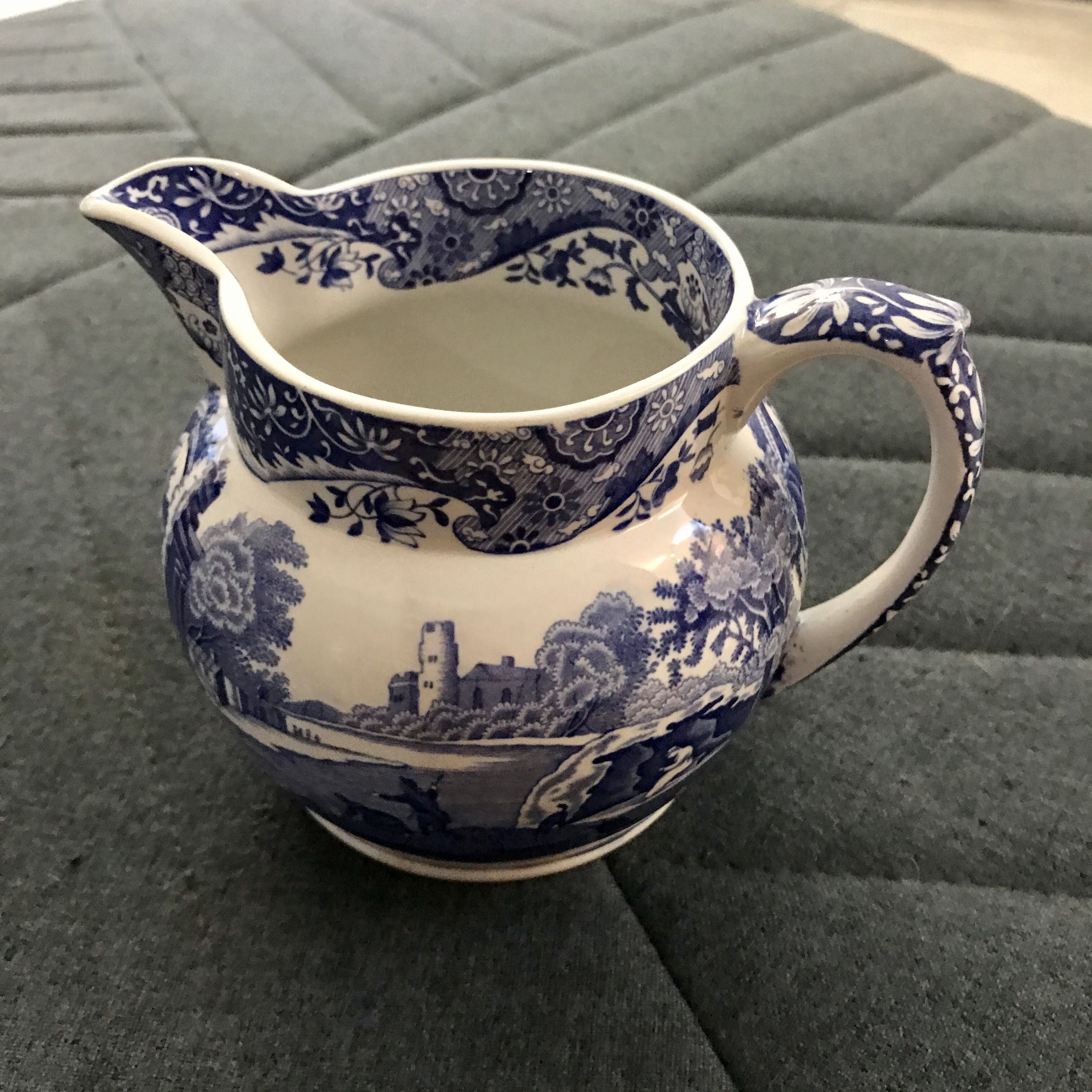 Spode Blue Italian Milk Jug, Furniture & Home Living, Kitchenware ...