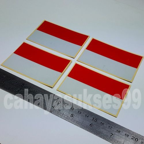 Sticker Bendera Merah Putih 8cm x 5cm Stiker Motor Lambang Bendera ...