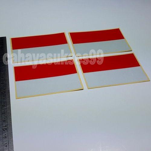Sticker Bendera Merah Putih 8cm x 5cm Stiker Motor Lambang Bendera ...