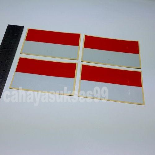 Sticker Bendera Merah Putih 8cm x 5cm Stiker Motor Lambang Bendera ...