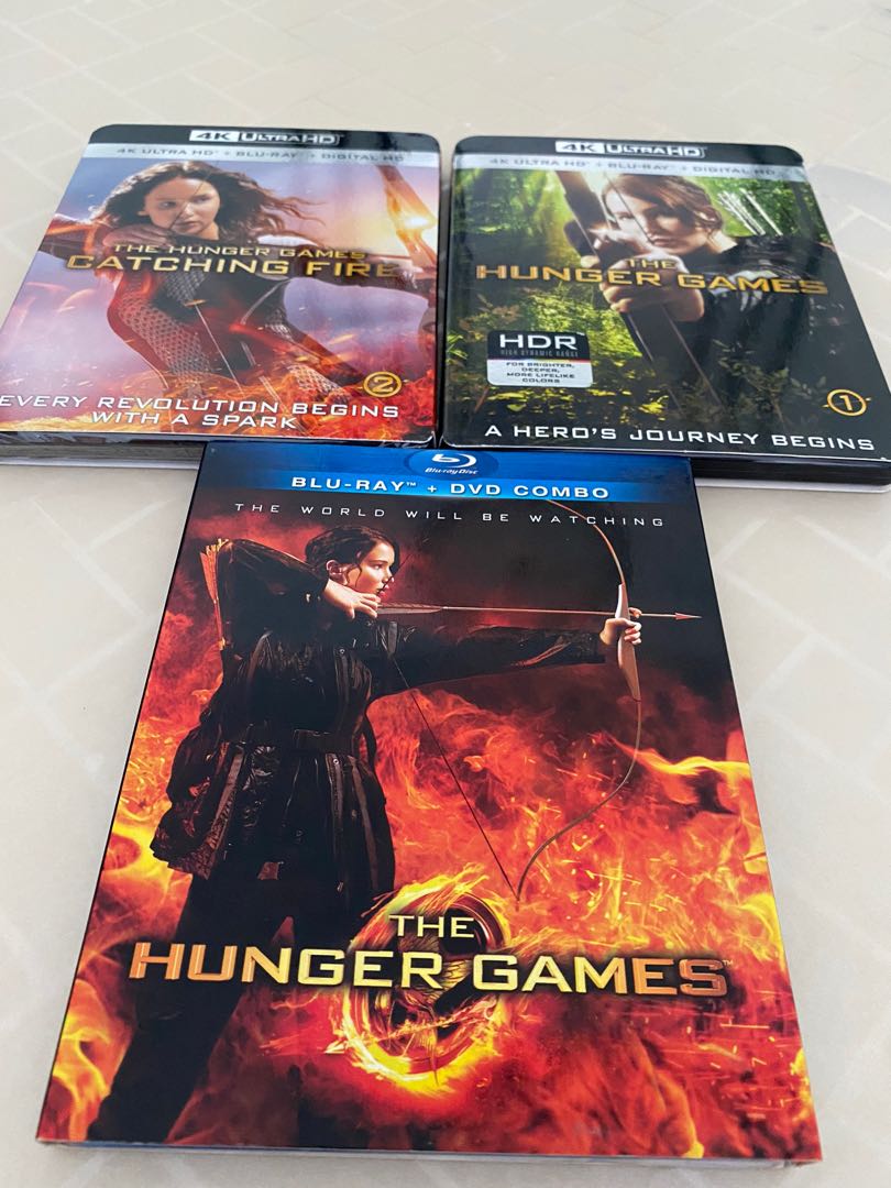 The Hunger Games Collection (4K Ultra HD + Blu Ray), Hobbies & Toys ...