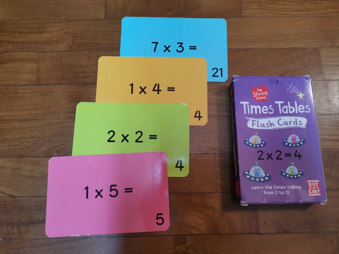 Times table flash cards, Books & Stationery, Magazines & Others on ...