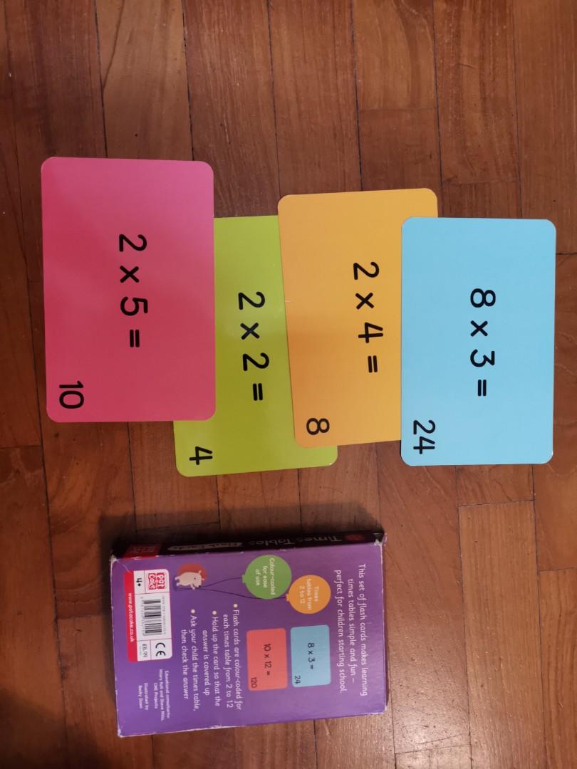 Times table flash cards, Books & Stationery, Magazines & Others on ...
