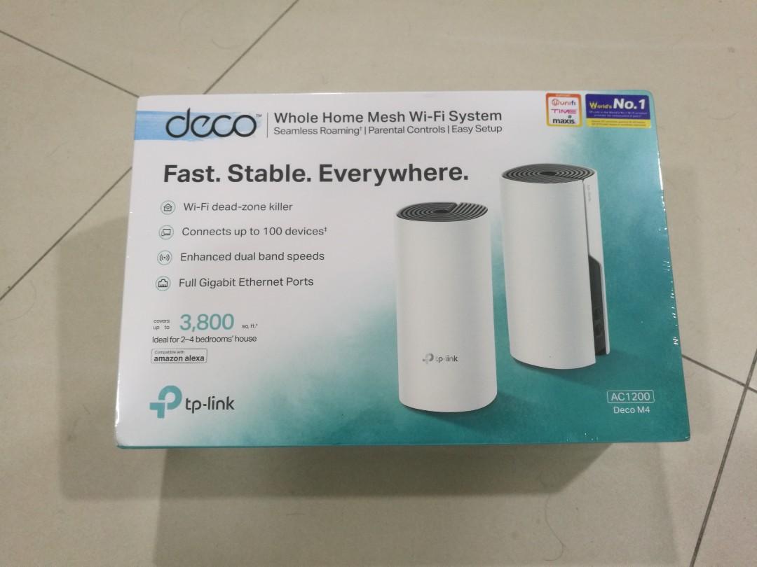TP-LINK DECO M4 Mesh WiFi, Computers & Tech, Parts & Accessories ...