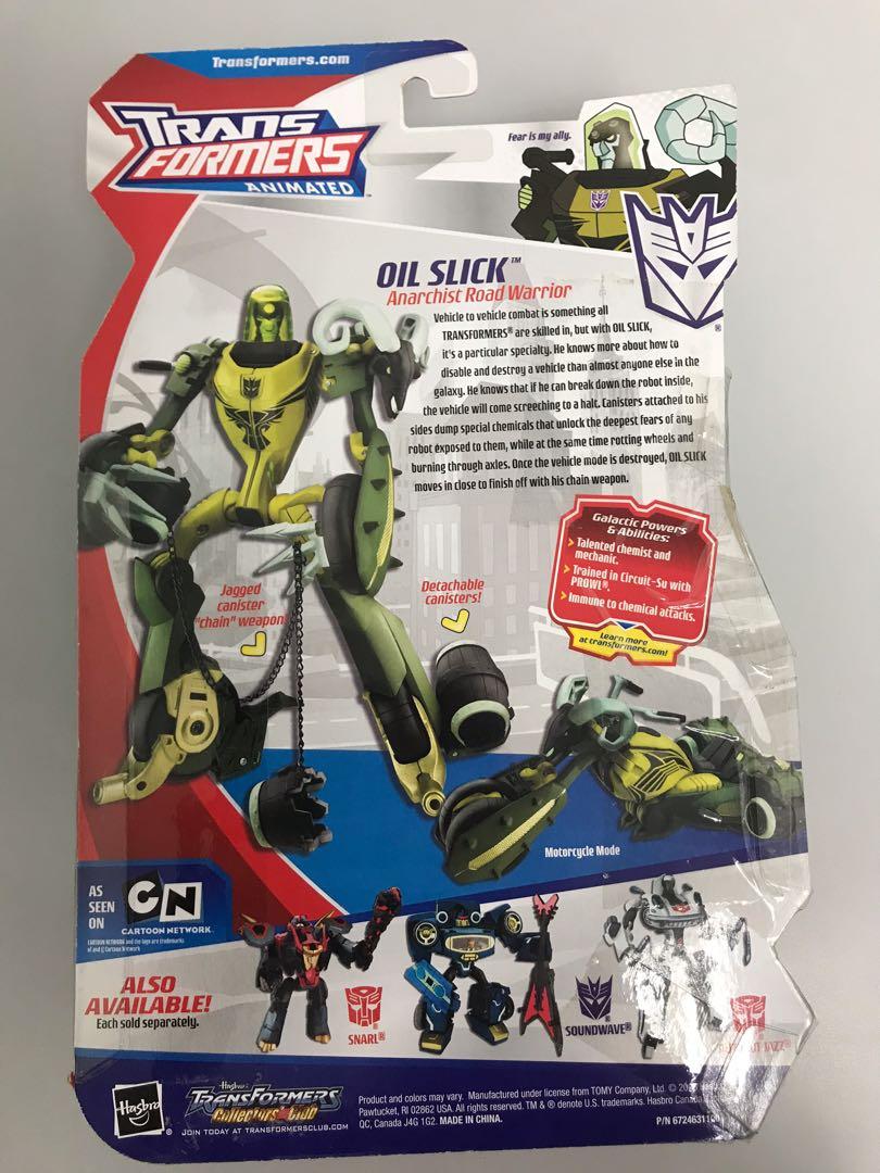 Transformers animated oil slick, Hobbies & Toys, Toys & Games on Carousell