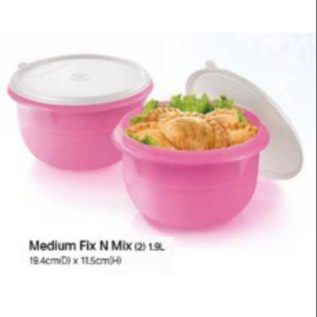Tupperware medium Fix & mix bowl 1.9L (1) limited, Furniture & Home ...
