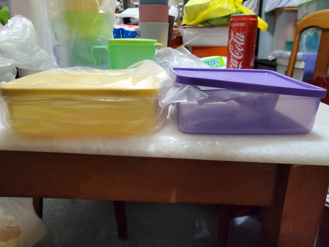 Tupperware Square Container, Furniture & Home Living, Kitchenware ...