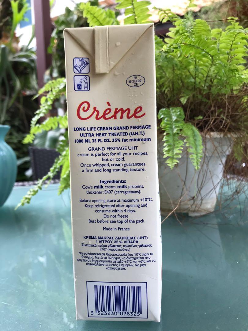 Whipping Cream, Food & Drinks, Homemade Bakes on Carousell