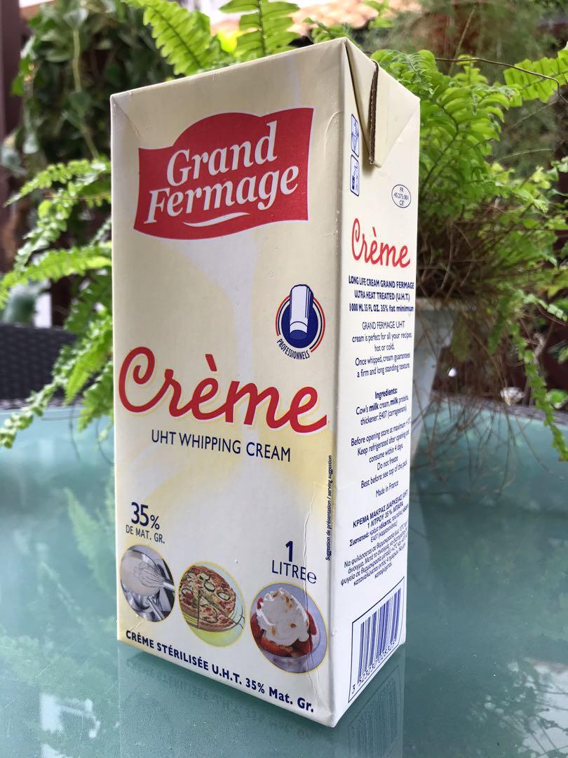Whipping Cream, Food & Drinks, Homemade Bakes on Carousell