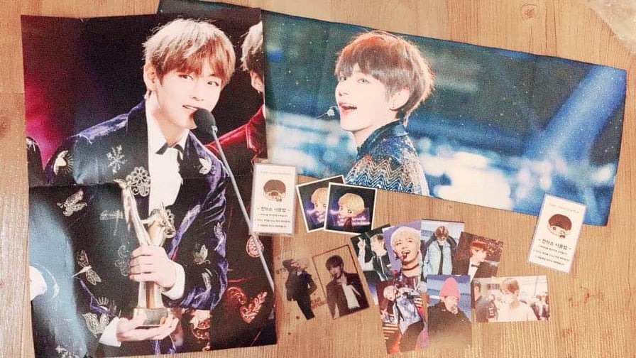 V Kim Taehyung BTS Cheering Slogan Kit, Hobbies & Toys, Memorabilia ...