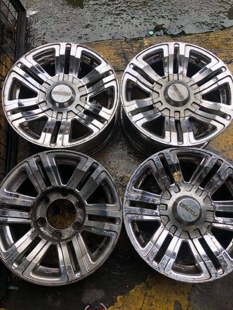 15" Isuzu Crosswind stock mags 6Holes pcd 139 1pc centercap missing ...
