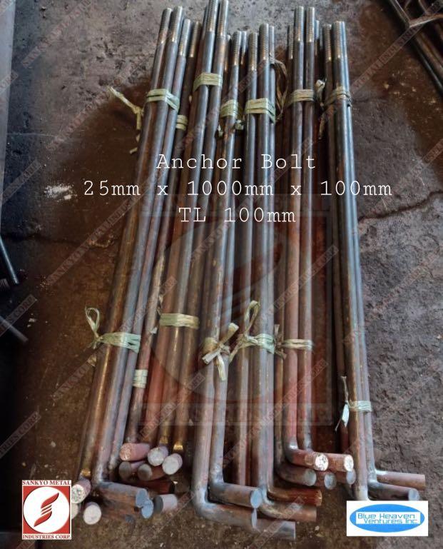 Anchor bolt, sag rod, stud bolt, baseplate, cylindrical hinges, jbolt ...