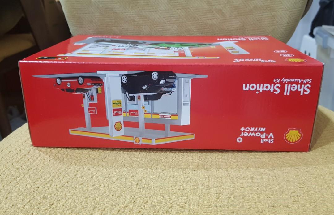 Bburago Shell V-Power Nitro+ Shell Station Self-Assembly Kit, Hobbies ...