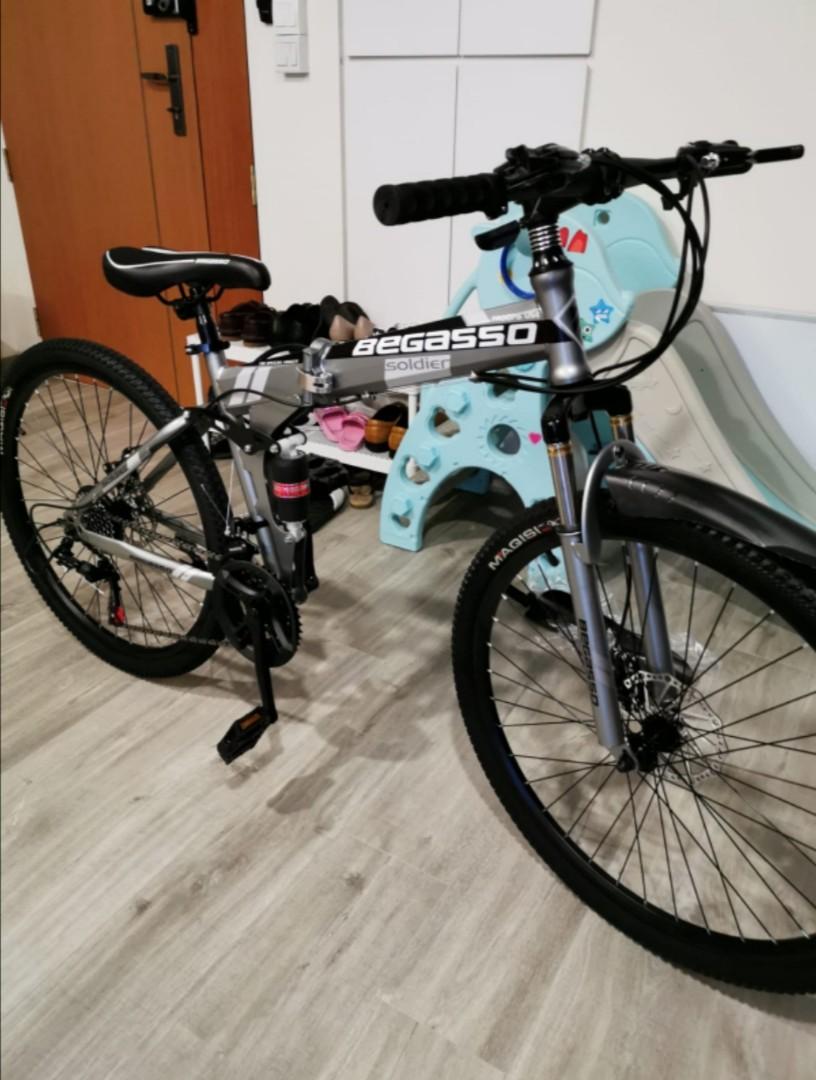 Begasso 26 Inch Foldable Bicycle 2020 Edition Upgraded to 24 Speed ...