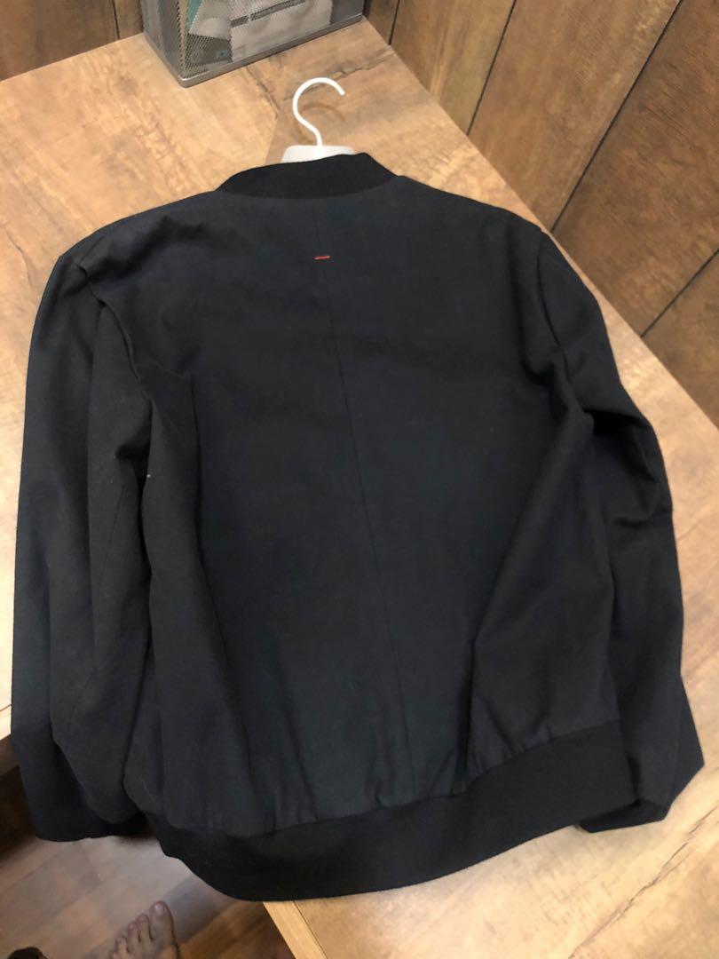 Benjamin Barker Suede Bomber Jacket (Black), Men's Fashion, Coats ...