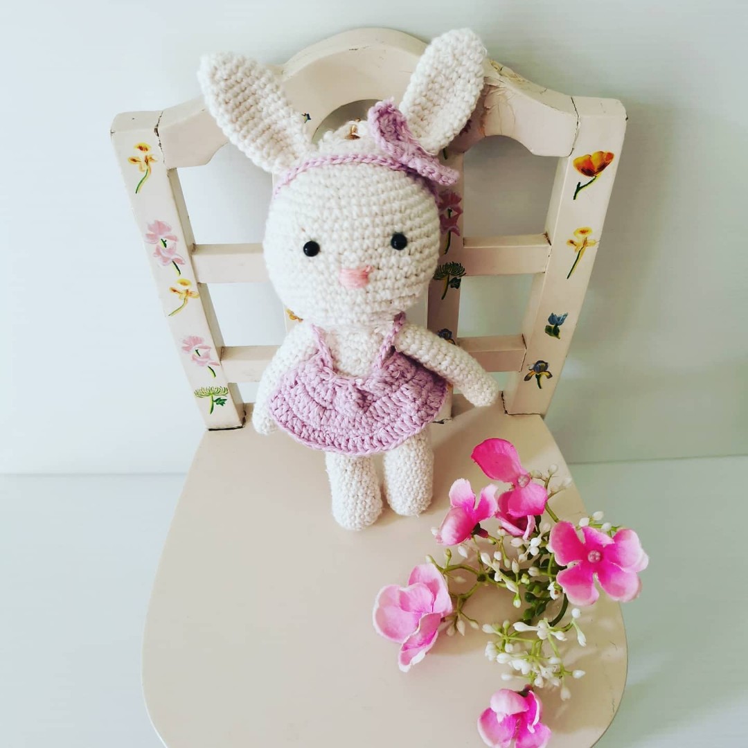 Boneka Kelinci Amigurumi, Desain & Kerajinan Tangan, Barang & Aksesoris ...