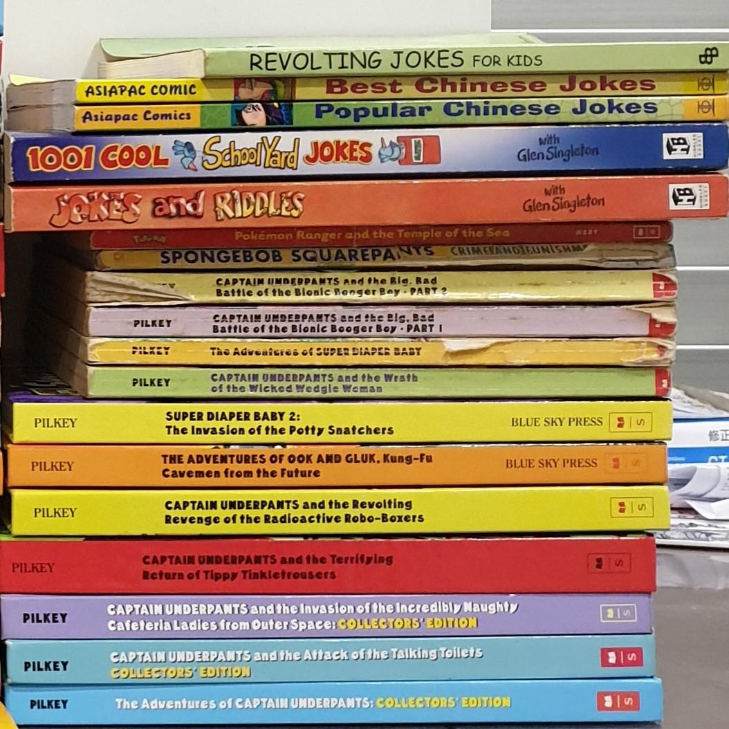 Captain Underpants, Spongebob, Pokemon & Children Joke Books Clearance ...