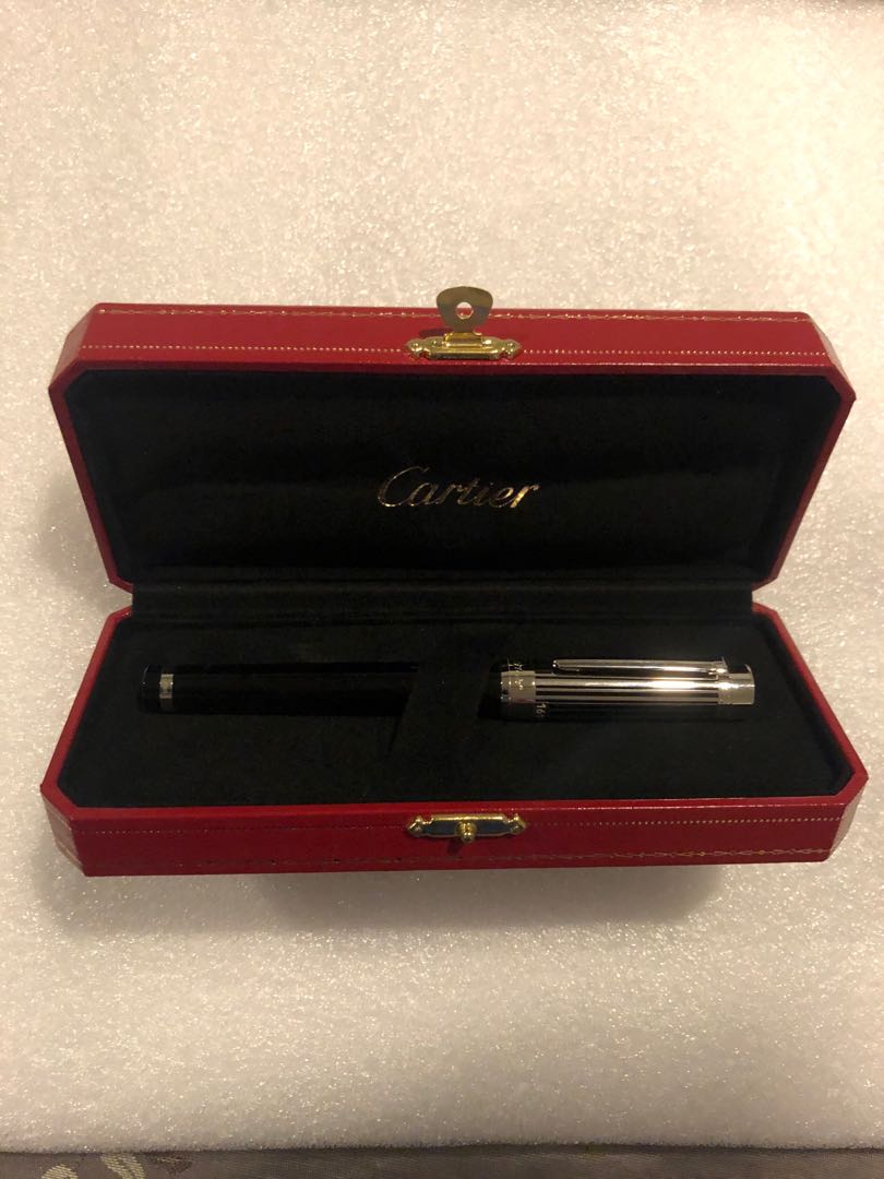 Cartier Parsha Barcode Fountain Pen, Luxury, Accessories on Carousell