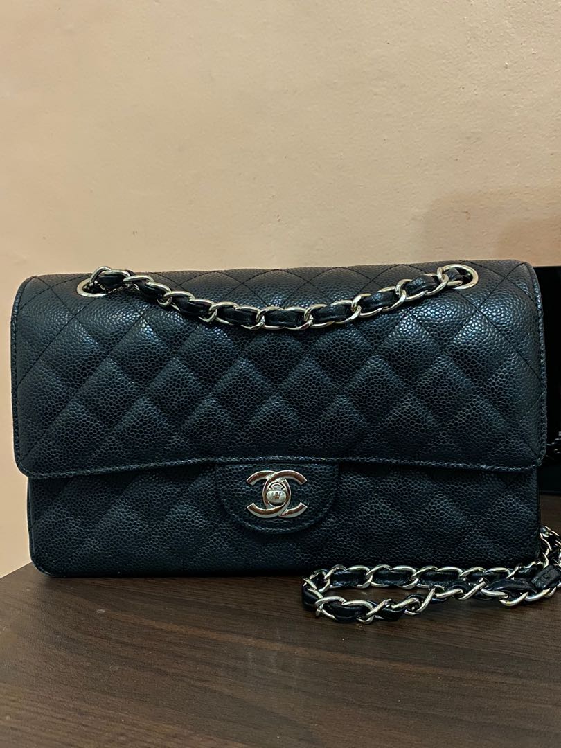 Chanel classic flap Silver hardware, Luxury, Bags & Wallets on Carousell