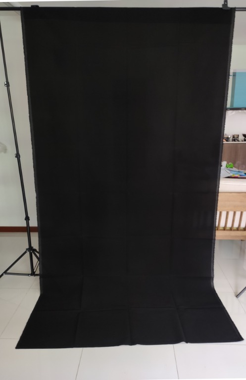 (Cloth only) Selens 1.5*3m velvet black background cloth Backdrop for ...