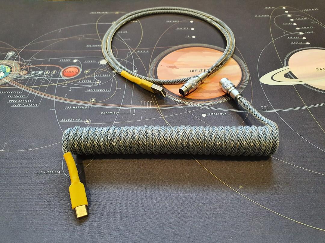 Custom Coiled Cable with YC8 Connector for Mechanical Keyboards ...