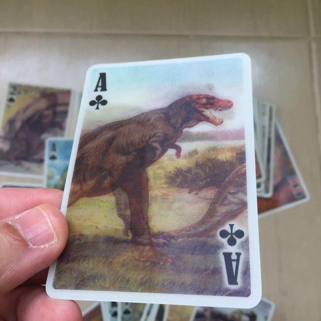 Dino Dinosaurs T. rex Deck Of Lenticular 3-D Playing Cards 3D , Hobbies ...