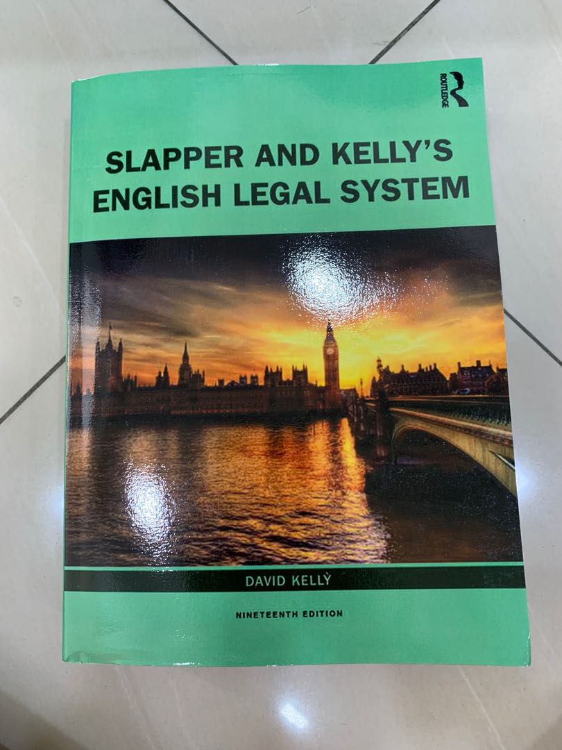 English Legal System by Gary slapper 19th edition, Hobbies & Toys ...