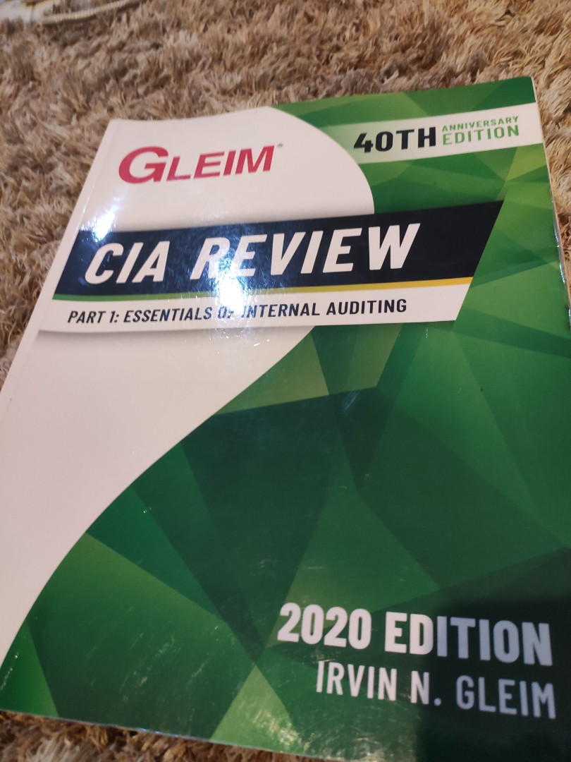 GLEIM CIA 2020 PART 1 BOOK, Hobbies & Toys, Books & Magazines, Children ...