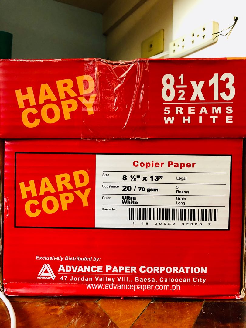 HARD COPY LONG BOND PAPER (sold PER REAM), Computers & Tech, Office ...