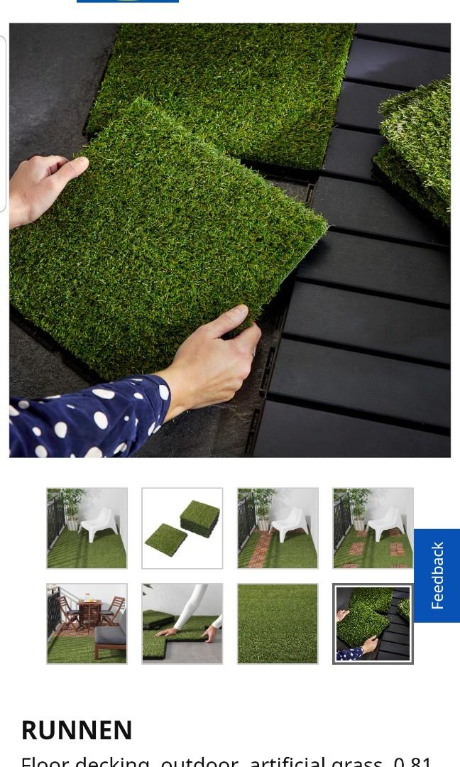 Ikea grass carpet brand new, Furniture & Home Living, Home Decor ...