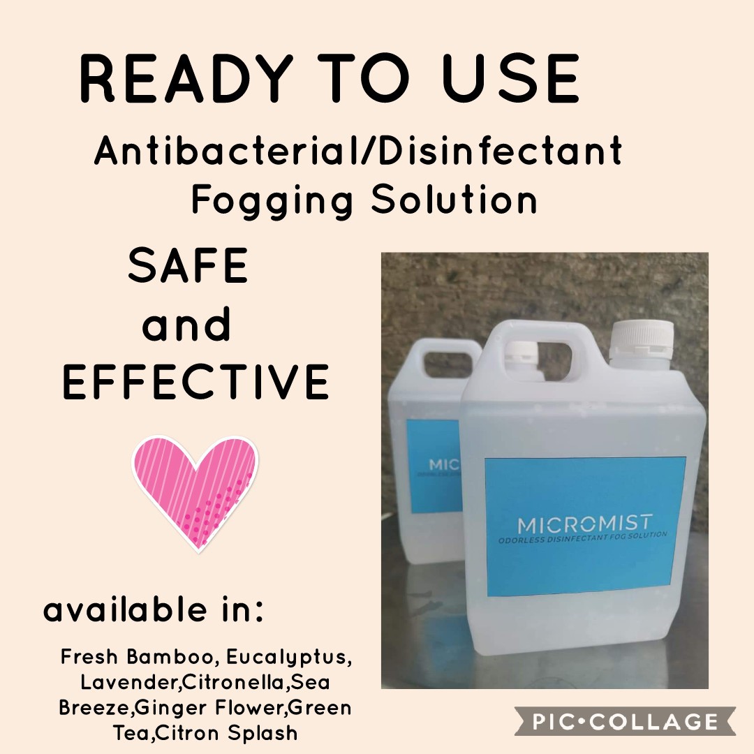 Micromist Disinfectant/antibac fogging solution, Furniture & Home ...