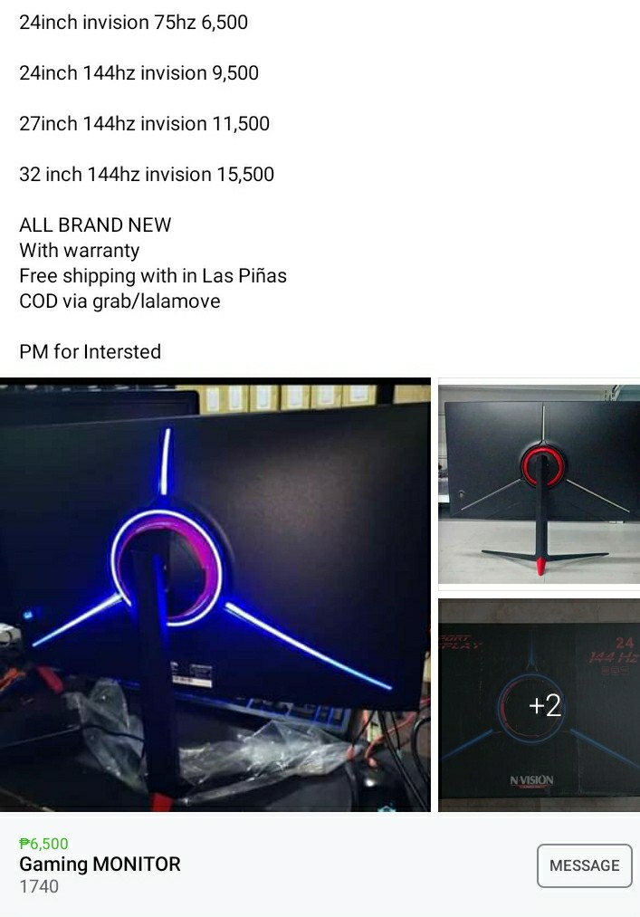 N-Vision Gaming Monitor, Computers & Tech, Parts & Accessories, Monitor ...