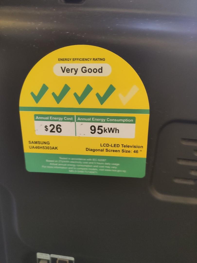 Old samsung smart LED tv UA46H5303AK FULL HD+, TV & Home Appliances, TV ...