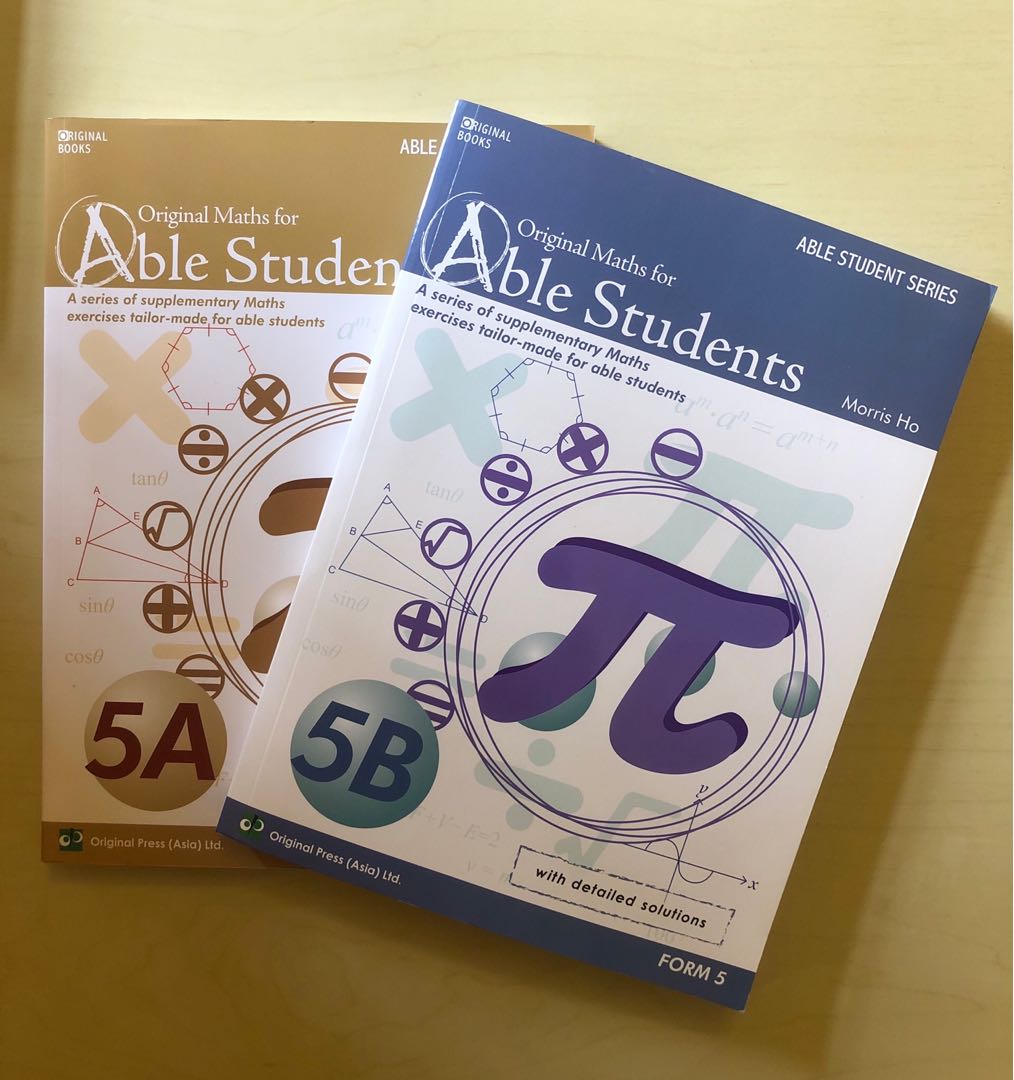 Original Press Original Maths for Able Students Book 5A 5B, 興趣及遊戲, 書本 ...