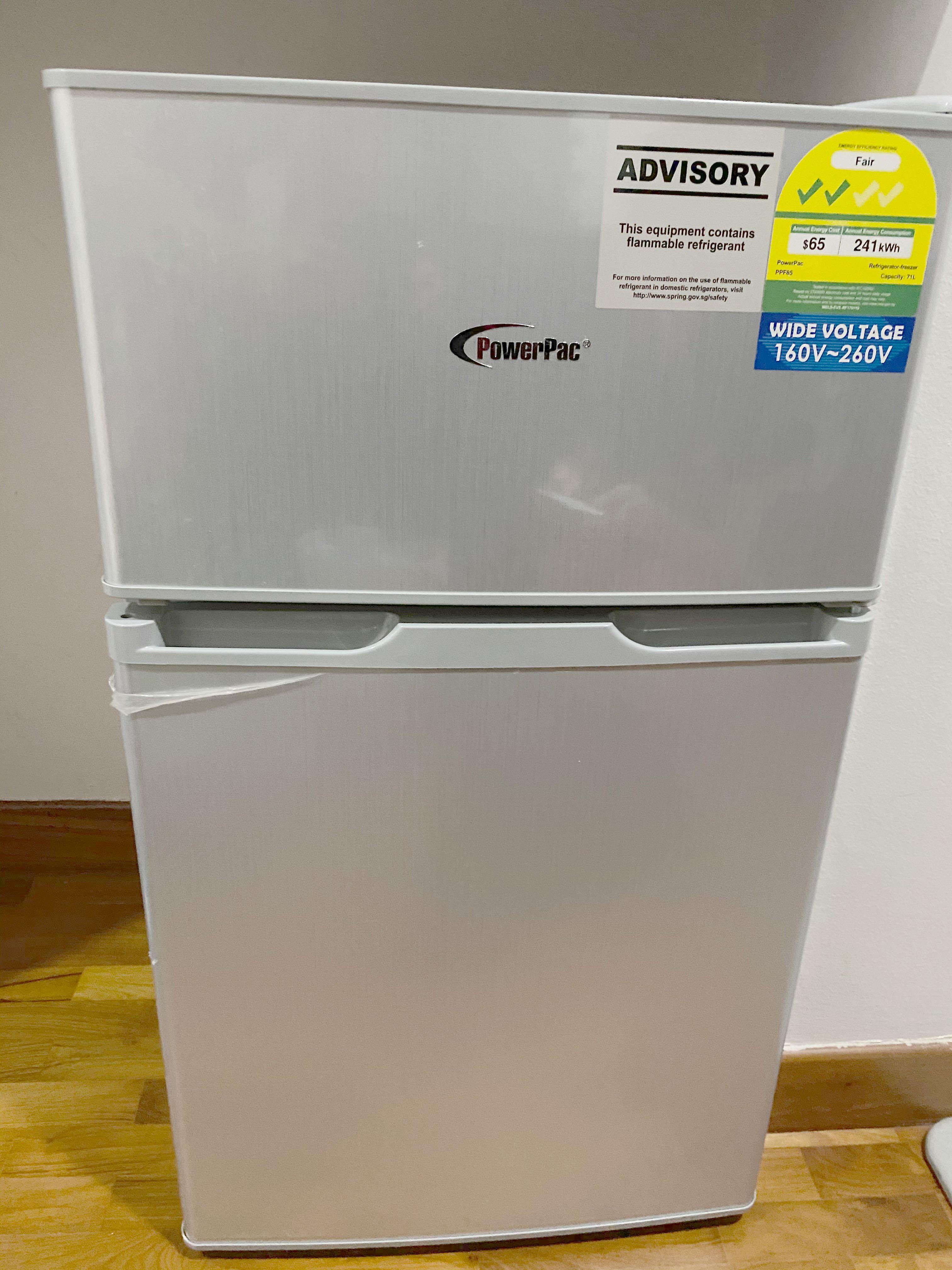 PowerPac 2 Door Mini Bar Fridge with Freezer, Home Appliances ...