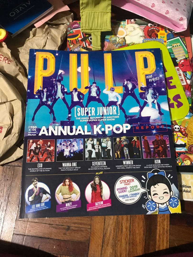 PULP 2019 Annual K-Pop Report Magazine, Hobbies & Toys, Memorabilia ...