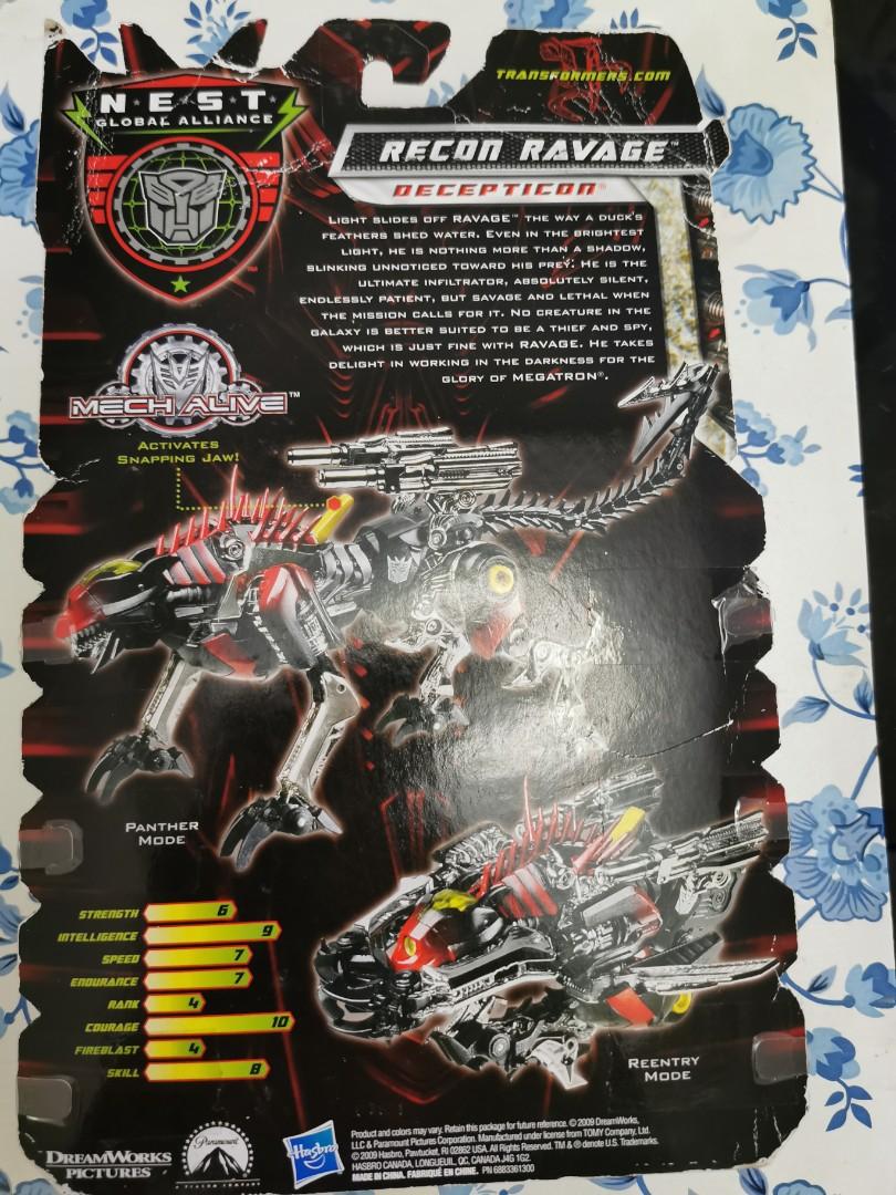 Recon Ravage Revenge of the fallen transformers, Hobbies & Toys, Toys ...