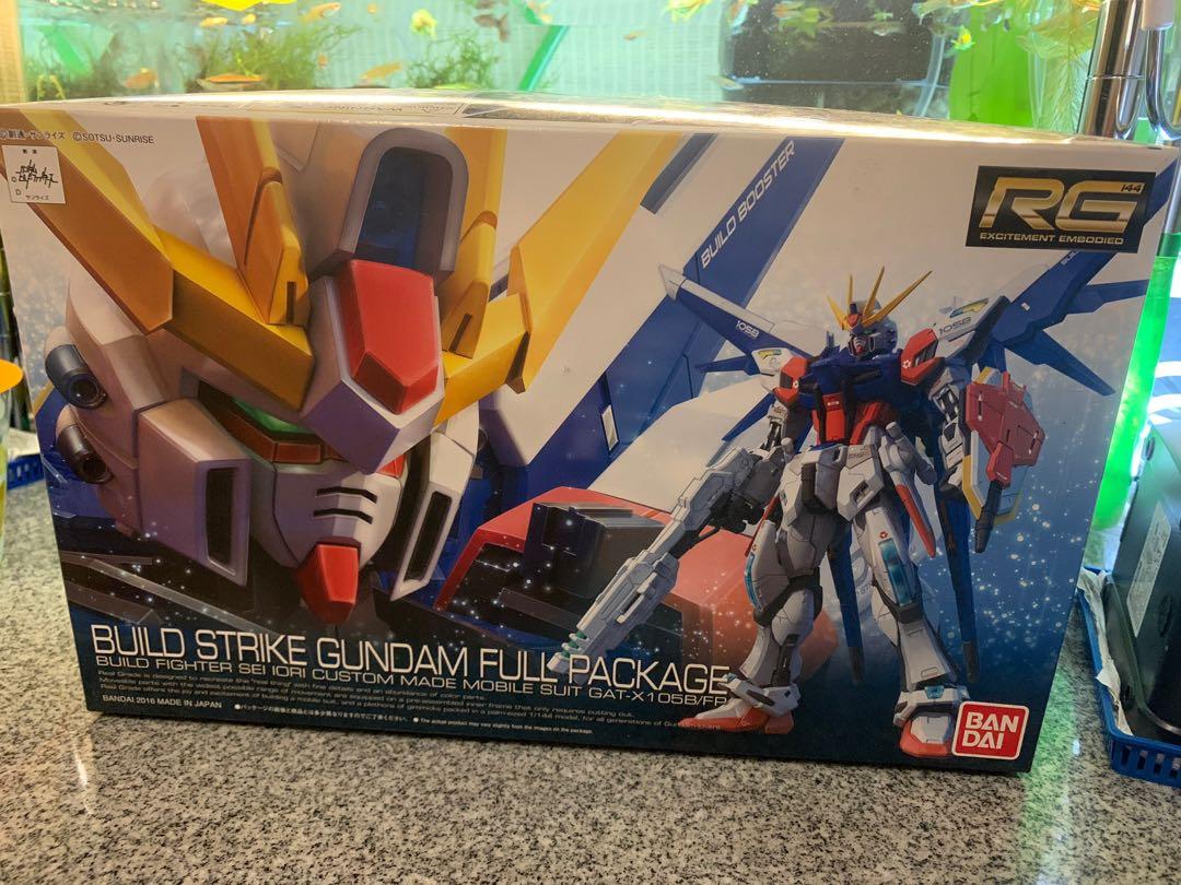 RG Build Strike Gundam Full Package 全裝備創建突擊高達, 興趣及遊戲, 玩具 & 遊戲類 - Carousell