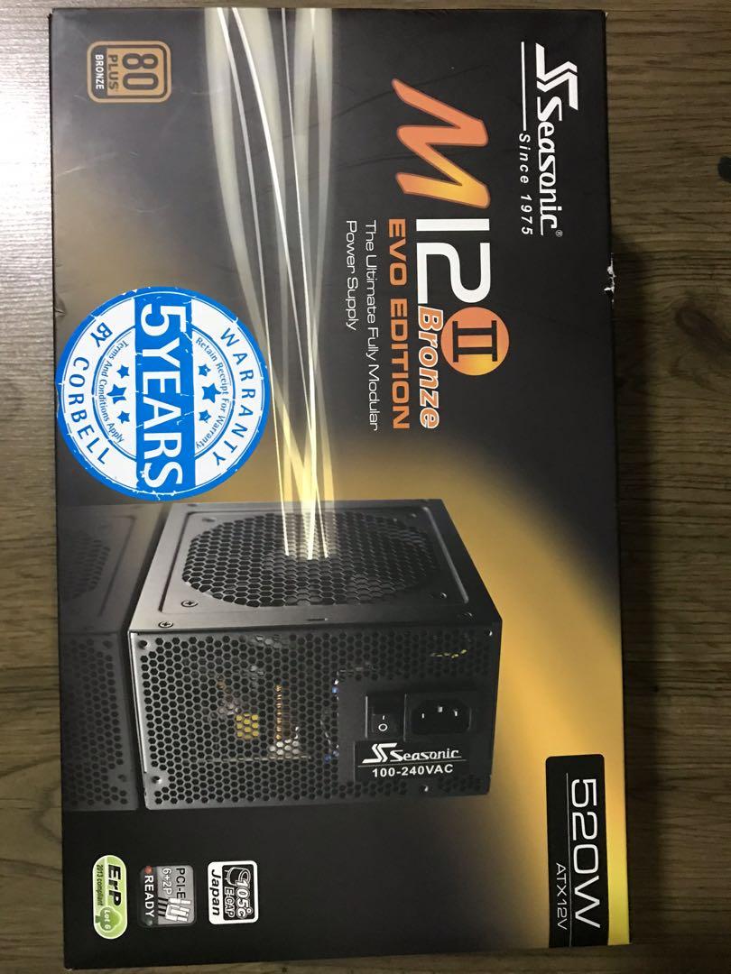 Seasonic M12II-520 Modular 520W PSU 80 PLUS Bronze EVO Edition ...
