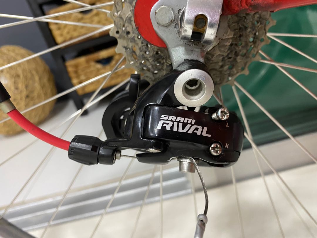 Sram rival 10 speed front and back derailleur 10 x 2 brace on, Sports ...