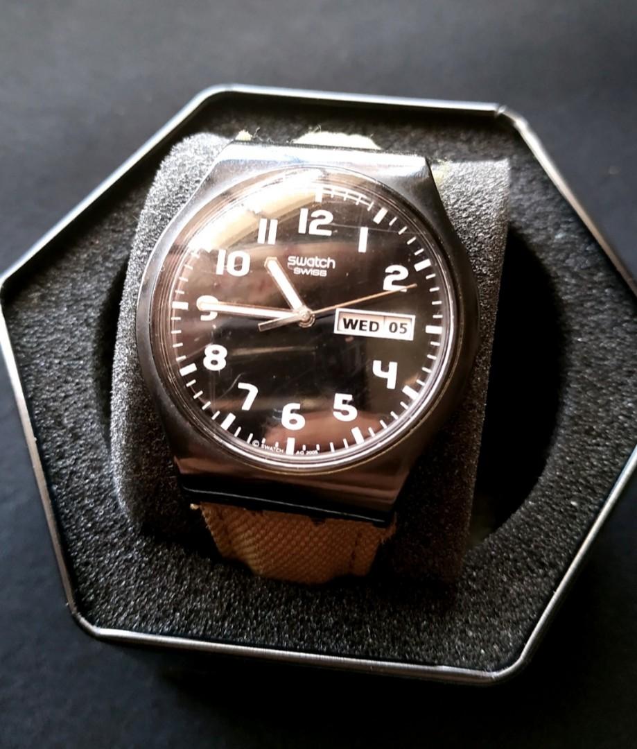 Swatch Military Green Watch, Men's Fashion, Watches & Accessories ...
