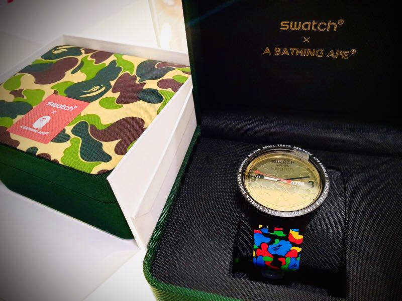 Swatch x A Bathing Ape BAPE Tokyo 2020, Men's Fashion, Watches ...